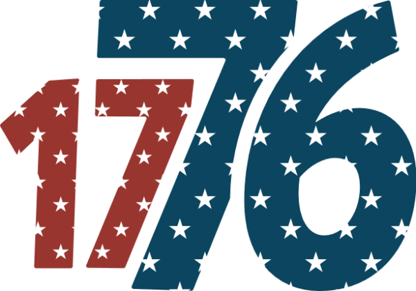 1776 sign, American flag print free svg file for members, 4th of july ...