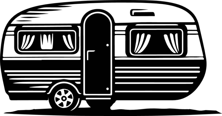 Caravan vector image free svg file for members, Caravan camping svg ...