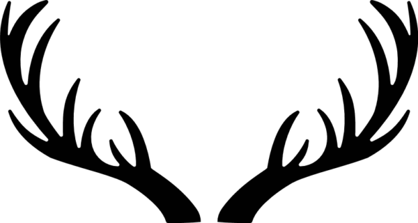 Deer antlers silhouette free svg file for members, hunting svg ...