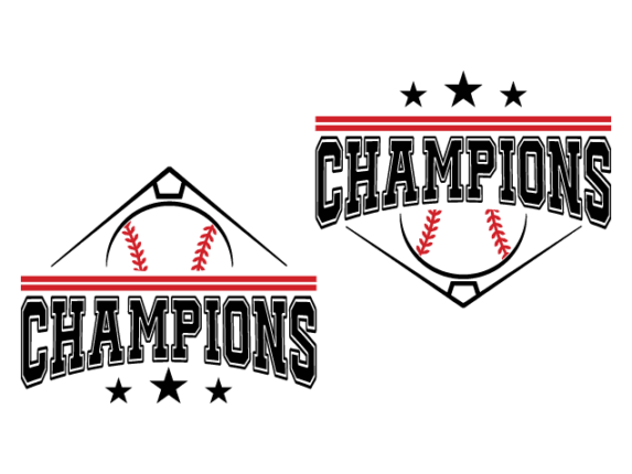 Champions baseball free svg file for members, baseball team mascot svg ...