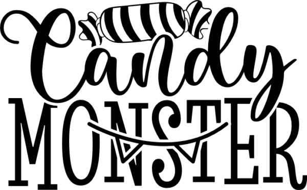 Candy monster free svg file for members, Funny Halloween kids tshirt ...