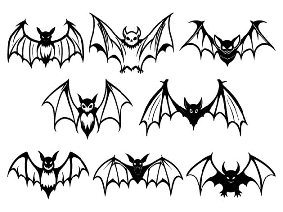 Flying Bats svg bundle free svg file for members, Halloween clipart ...