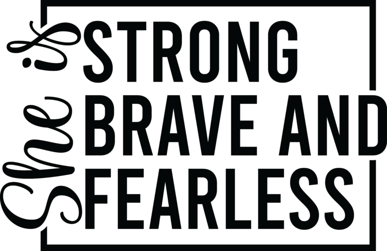 She is strong, brave and fearless free svg file for members, breast ...