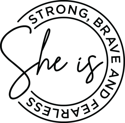 She is strong, brave and fearless, circle design free svg file for ...