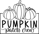 Pumpkin patch crew free svg file for members, fall sweatshirt design ...