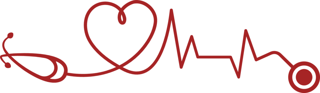 Stethoscope and heart wave clipart image free svg file for members ...
