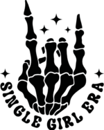 Single girl era, skeleton rocking hand sign free svg file for members ...