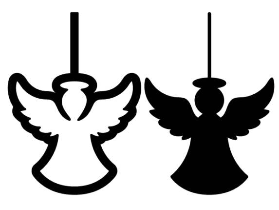 Angel Free SVG File for Members - Decorative Angel Clipart image - SVG ...