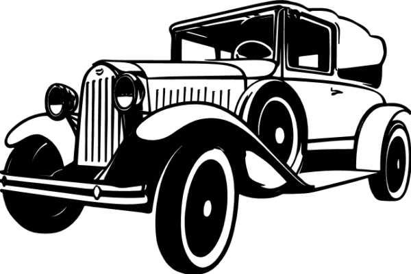 Vintage Classic Car Free SVG File for Members - Retro Automobile vector ...