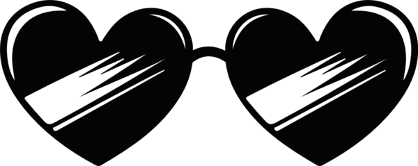 Heart-Shaped Sunglasses Free SVG File for Members - Valentine’s ...