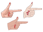 Finger gun hand sign Free SVG File bundle for Members - Funny Pointing ...