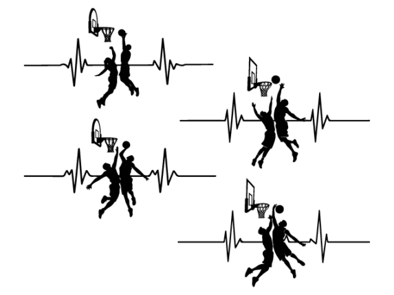 Basketball Heartbeat Free SVG File bundle for Members - Basketball ...