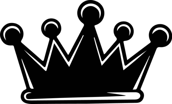 Royal Crown silhouette Free SVG File for Members – Elegant crown ...