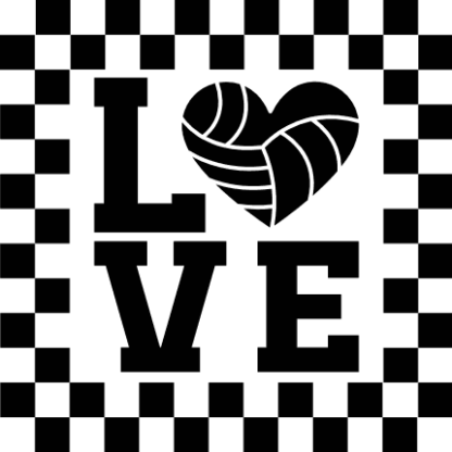 Love Volleyball Free SVG File for Members - Sports Tshirt Design with ...