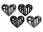 Faith heart Free SVG File bundle for Members – Inspirational hoodie ...