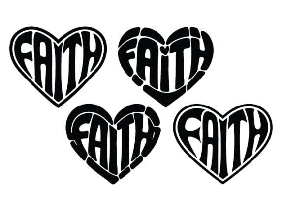 Faith heart Free SVG File bundle for Members – Inspirational hoodie ...
